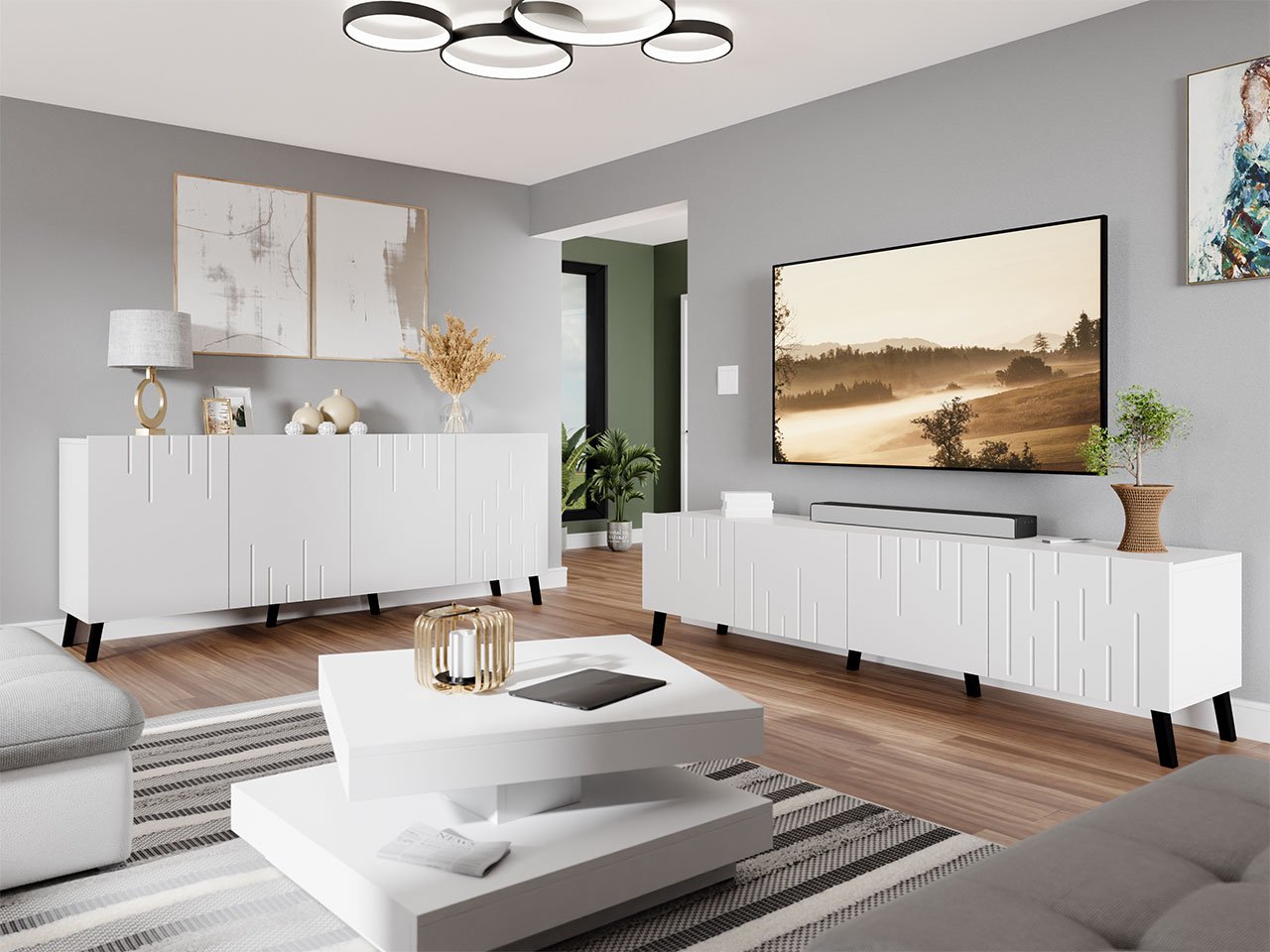 Zestaw mebli do salonu Ceramoe ⇒ Dostawa GRATIS